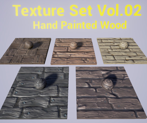 ArtStation - Stylized Wood Vol.02 - Hand Painted Texture Pack | Game Assets