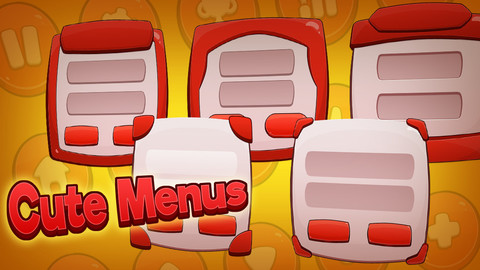 ArtStation - Cute Menu GUI Kit | Game Assets
