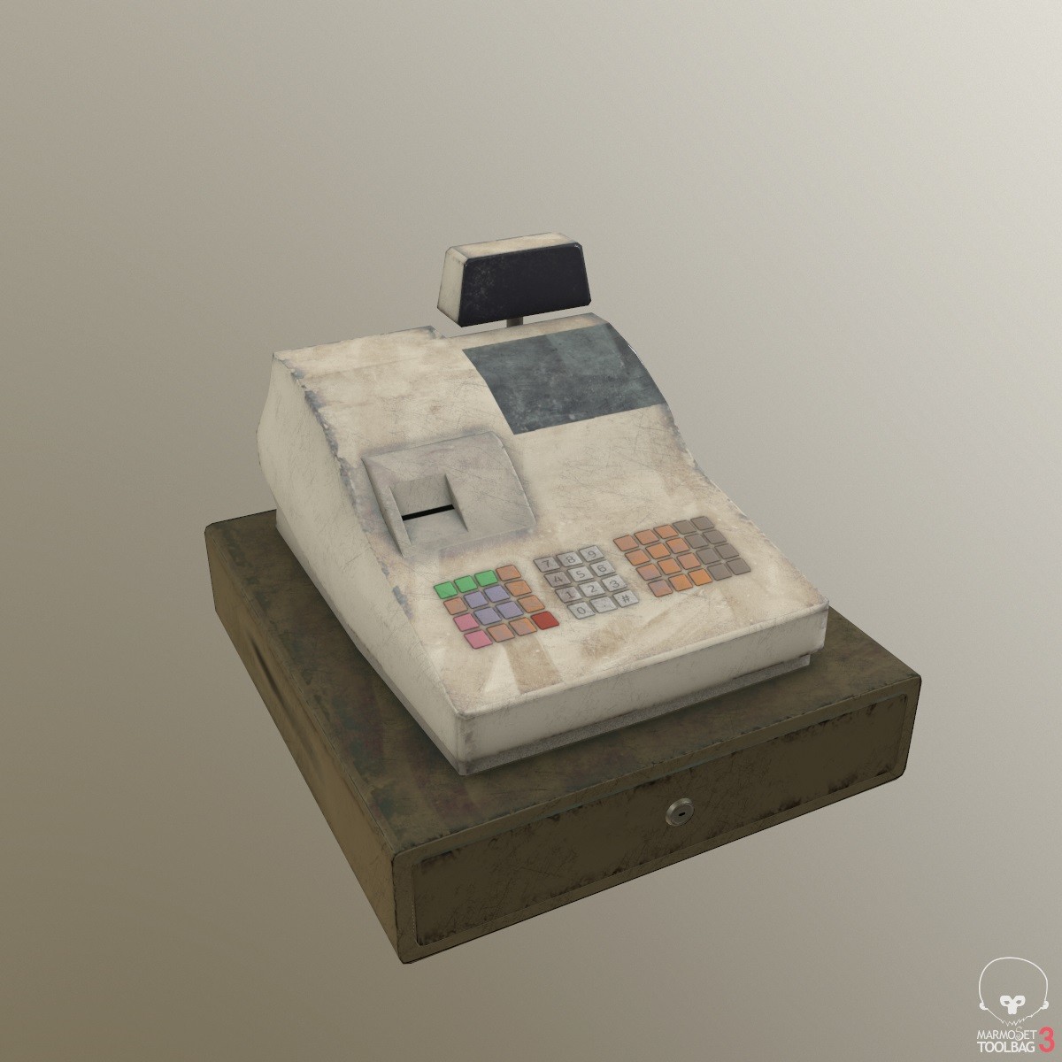 ArtStation - Cash register Low-poly 3D model | Resources