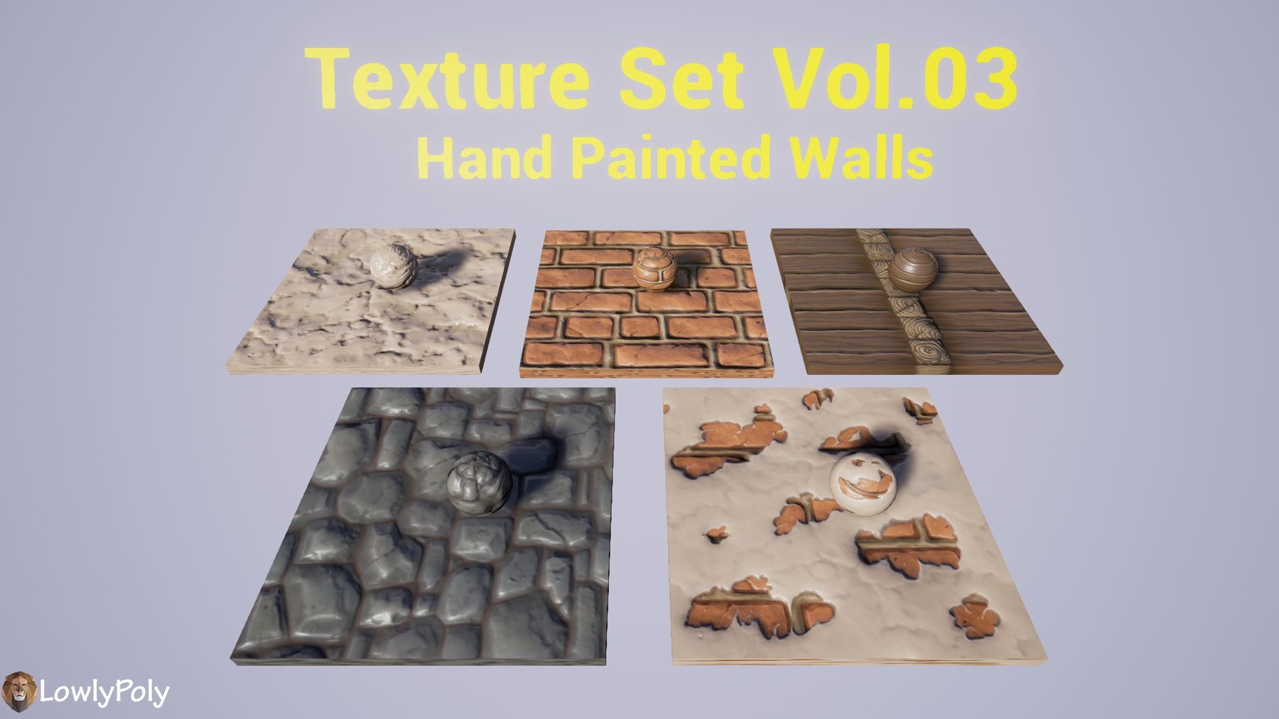 ArtStation - Stylized Walls VOL.03 - HAND PAINTED TEXTURE PACK | Game ...