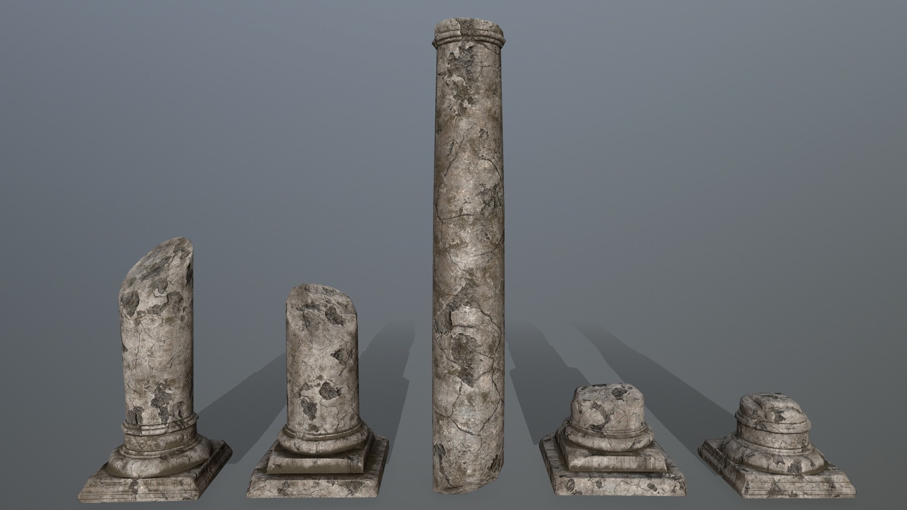 ArtStation - Broken_Column_Set | Resources