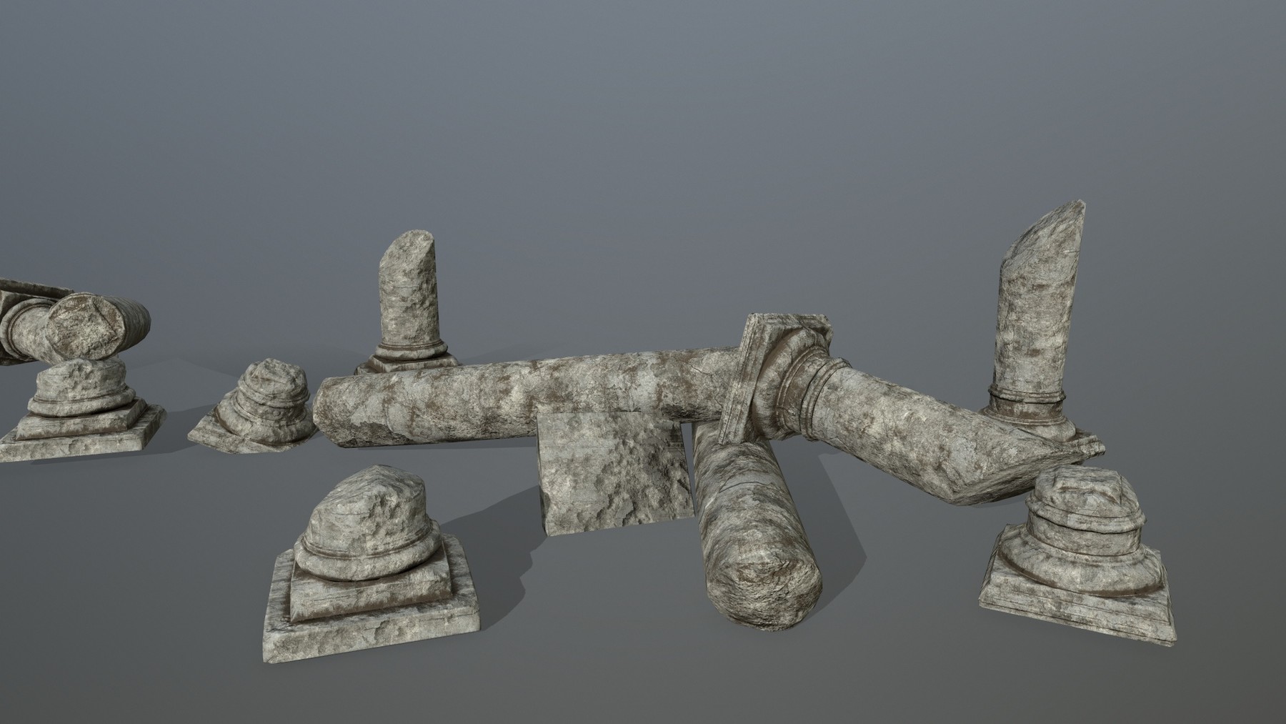 ArtStation - Broken_Column_Set | Resources