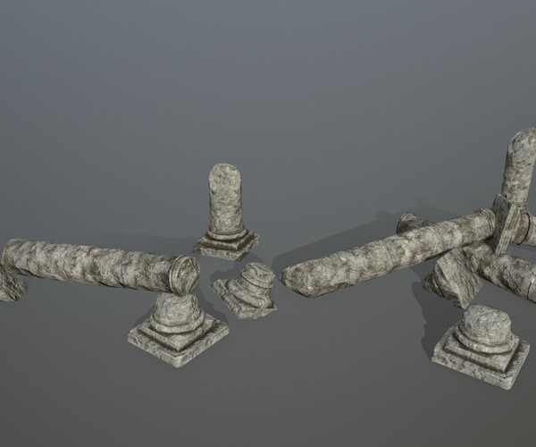 ArtStation - Broken_Column_Set | Resources