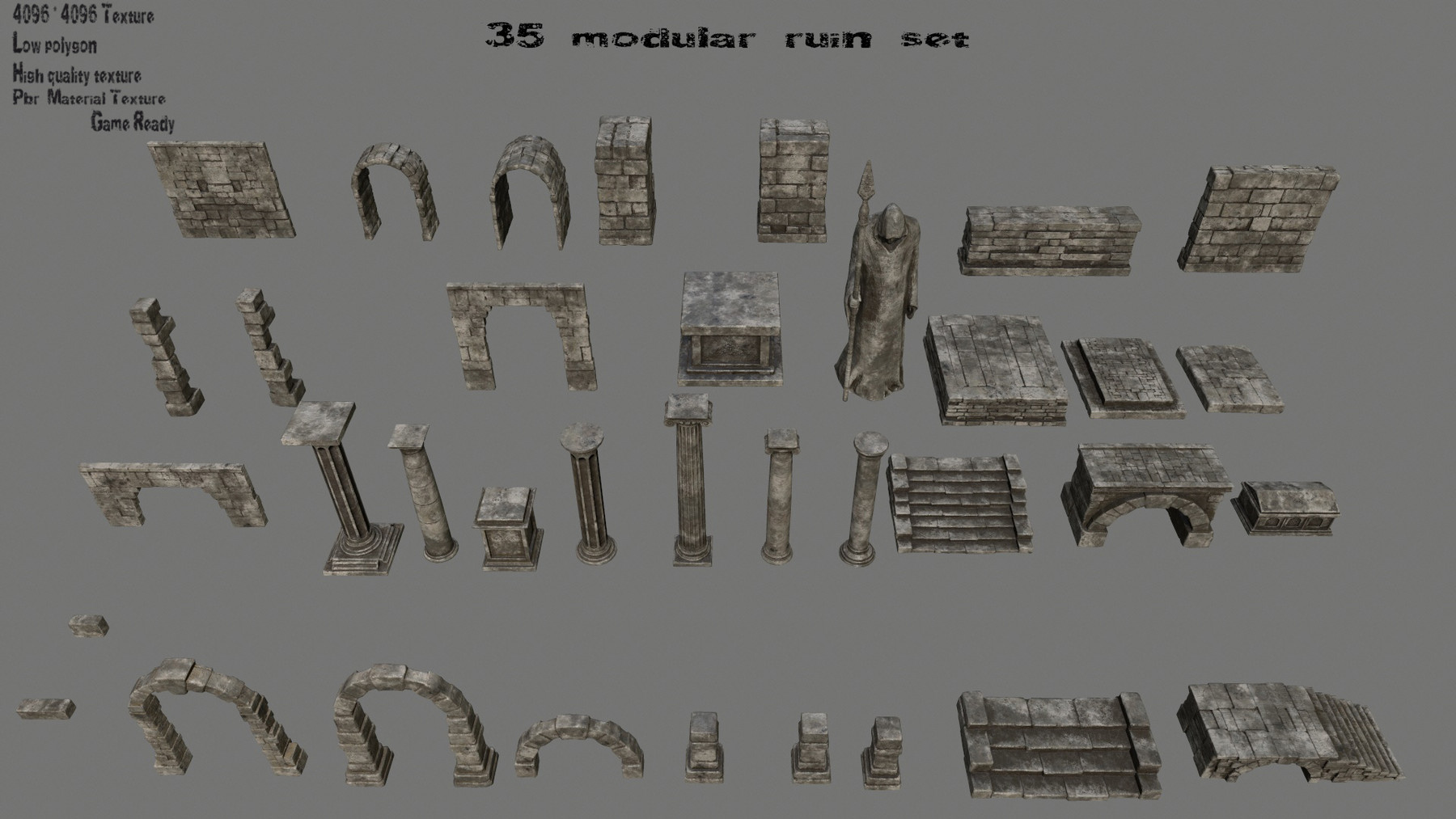 ArtStation - old ruin set | Resources