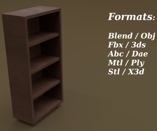 ArtStation - Bookshelf 03 | Resources