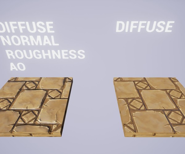 ArtStation - Stylized Stone Tile Vol.04 - Hand Painted Texture Pack ...