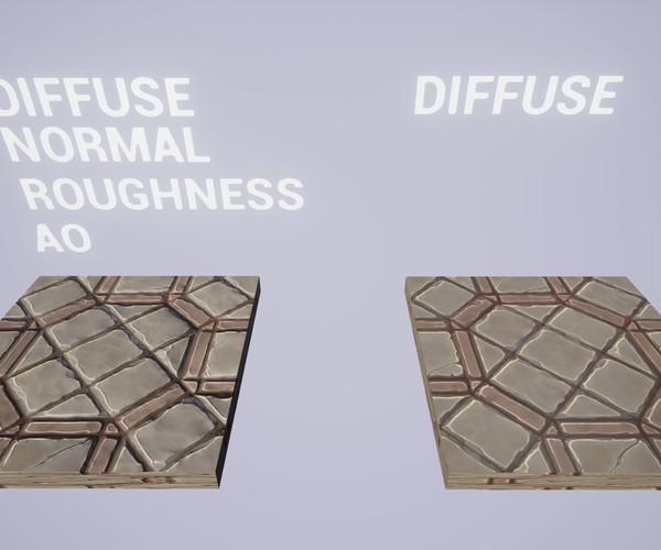 ArtStation - Stylized Stone Tile Vol.04 - Hand Painted Texture Pack ...