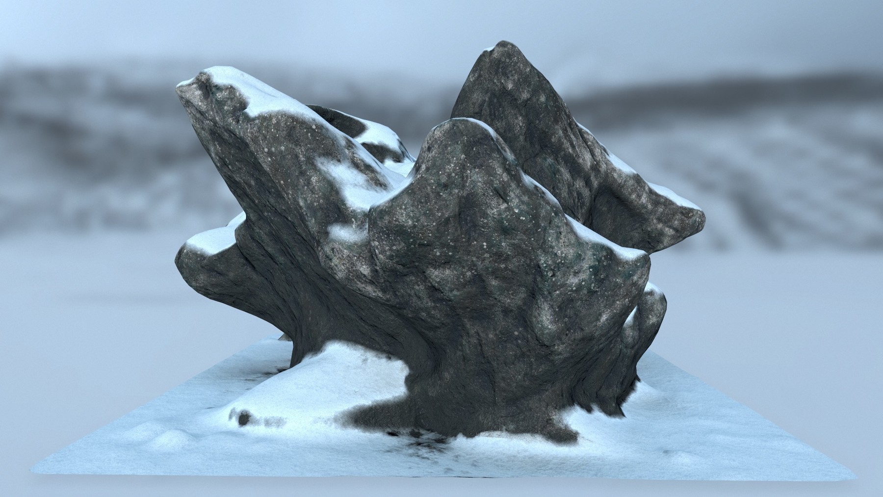 ArtStation - snow rock | Resources