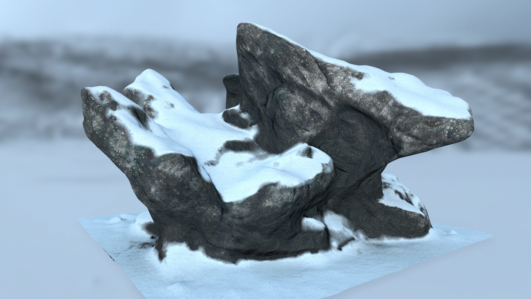 ArtStation - snow rock | Resources