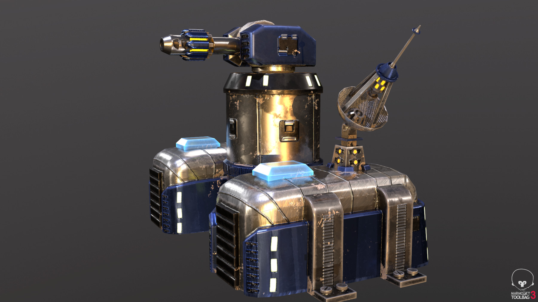 ArtStation - Sci-Fi Laser Tower | Game Assets