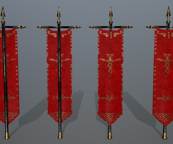 ArtStation - flag set | Game Assets