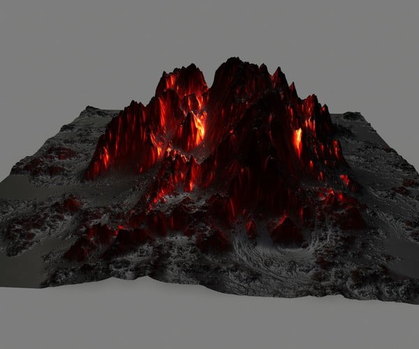ArtStation - lava mountain | Resources