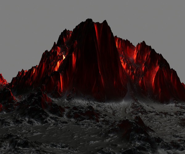 ArtStation - lava mountain | Resources