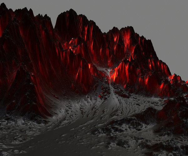 ArtStation - lava mountain | Resources