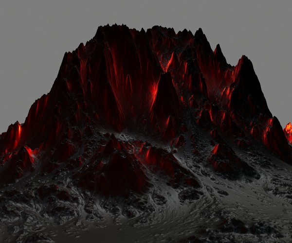 ArtStation - lava mountain | Resources
