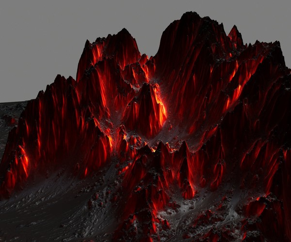 ArtStation - lava mountain | Resources