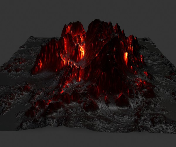 ArtStation - lava mountain | Resources