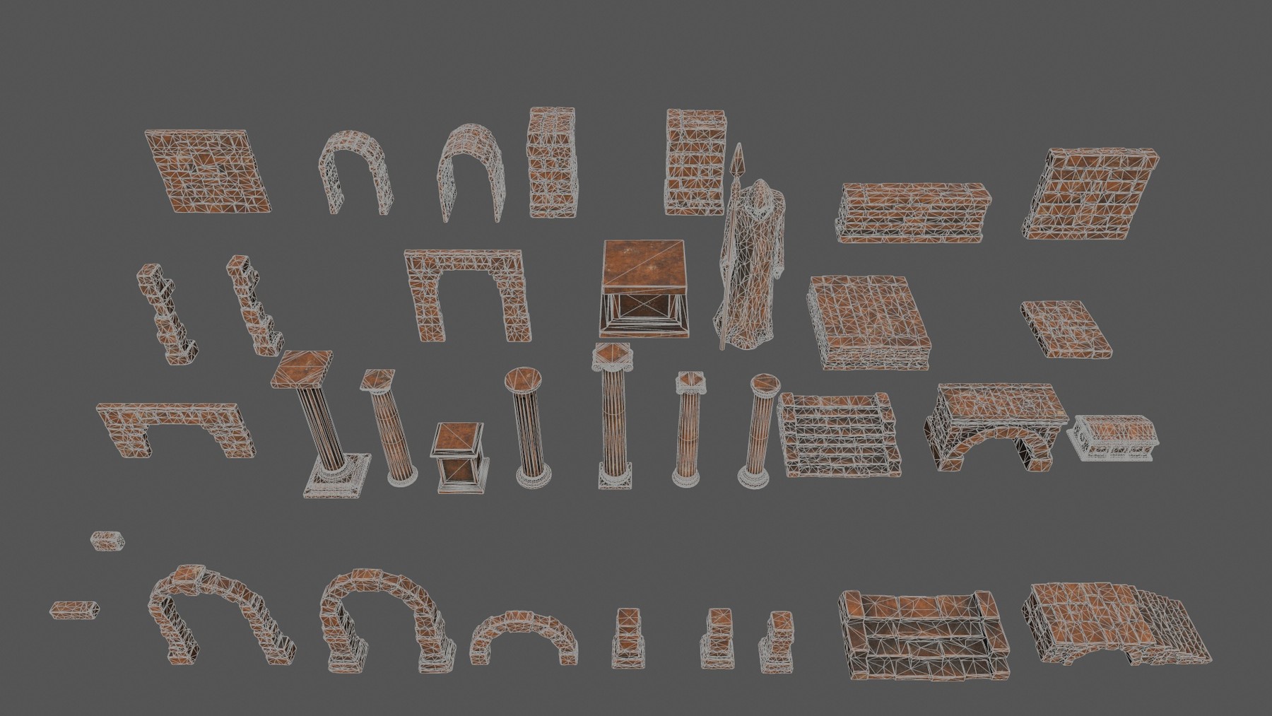 ArtStation - ruin set | Resources