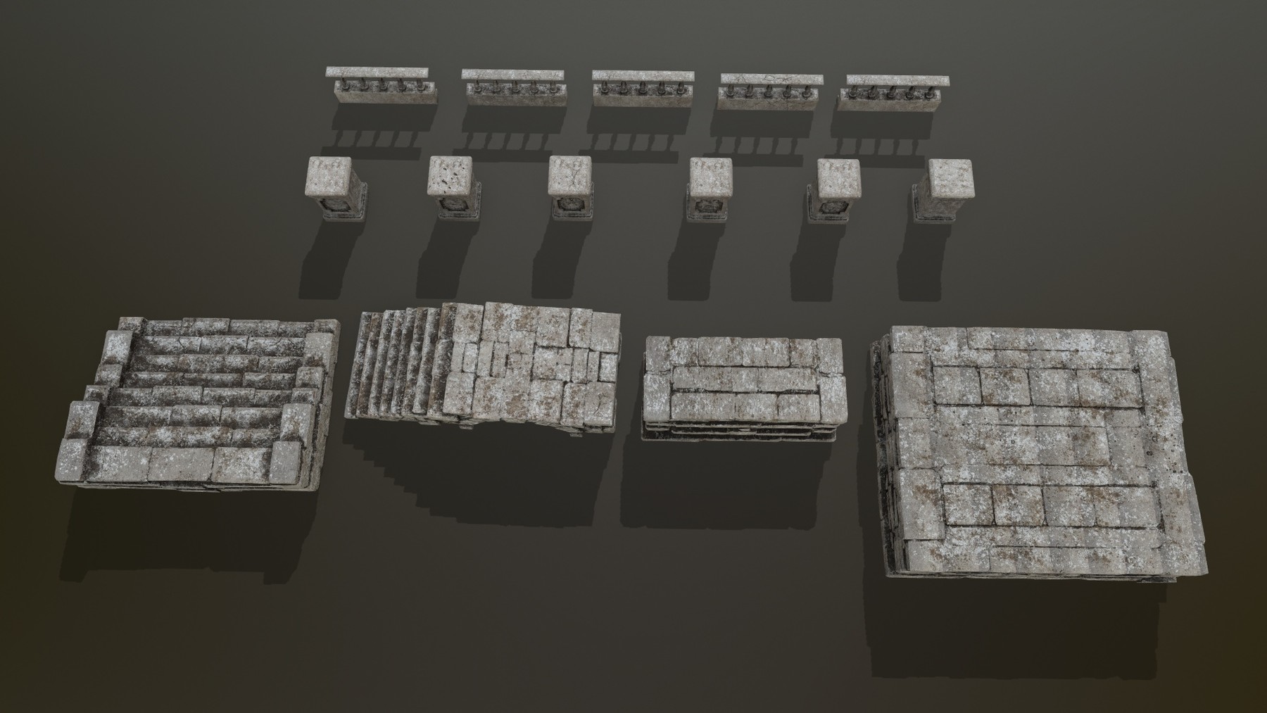 ArtStation - ruin set | Resources