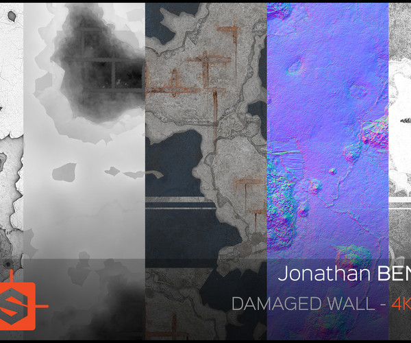 ArtStation - Texture - Damaged Wall | Game Assets