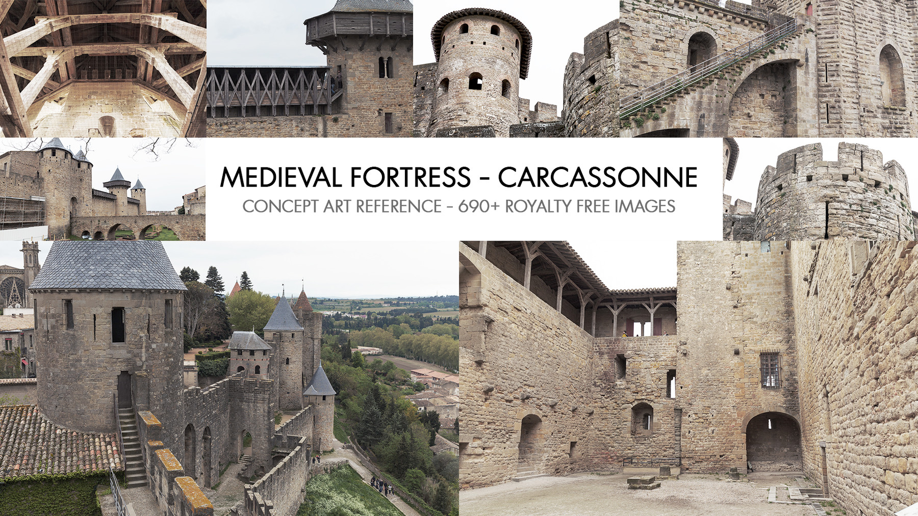 ArtStation - MEDIEVAL FORTRESS - CARCASSONNE - PHOTO REFERENCE | Resources