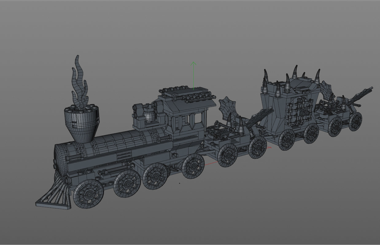 ArtStation - Lego train monster | Resources