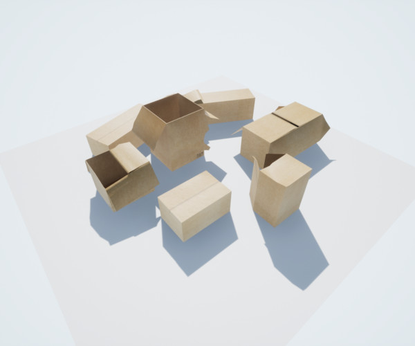 ArtStation - Boxes LOW-POLY PBR | Game Assets