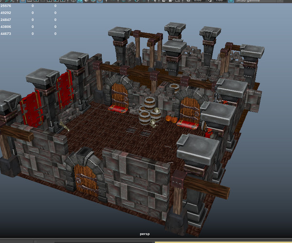 ArtStation - Modular Stylized Handpainted Dungeon | Game Assets