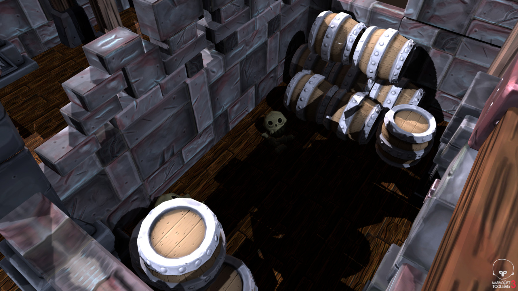 ArtStation - Modular Stylized Handpainted Dungeon | Game Assets