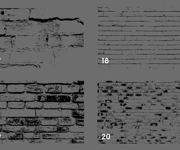 ArtStation - 20 Bricks Wall Texture Overlays | Resources