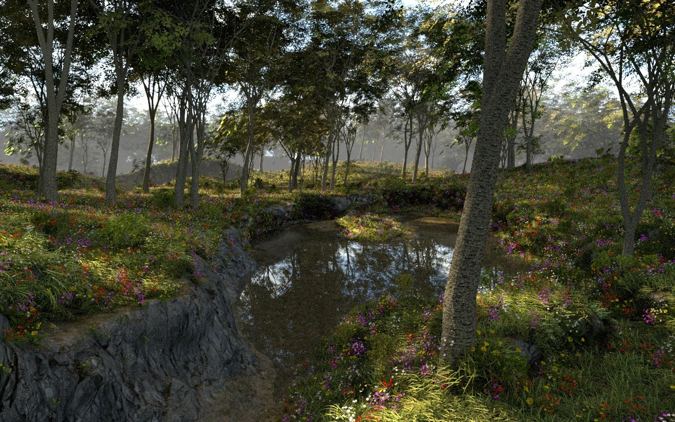 ArtStation - Sweet spring in Blender | Resources