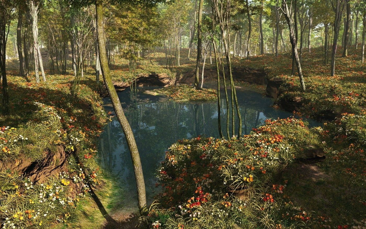 ArtStation - Sweet spring in Vue | Resources