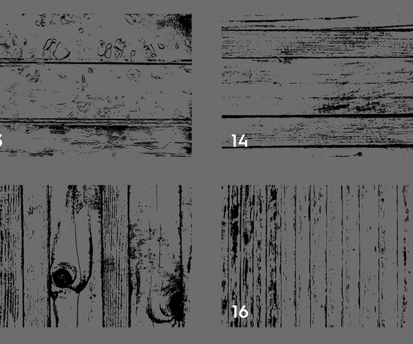 ArtStation - 20 Weathered Wood Texture Overlays | Brushes