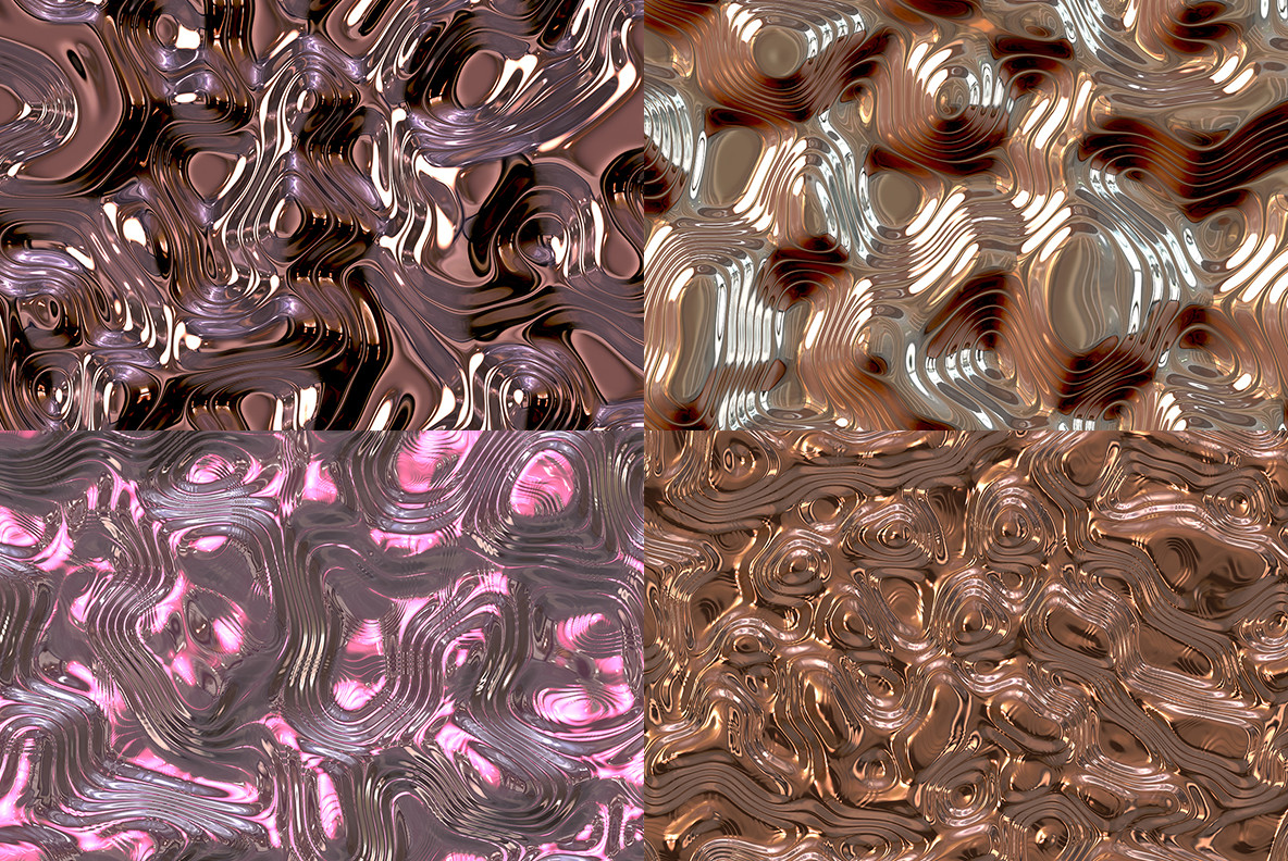 ArtStation - 20 Liquid Metal Background Textures | Resources