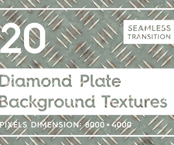 ArtStation - 20 Diamond Plate Background Textures | Resources