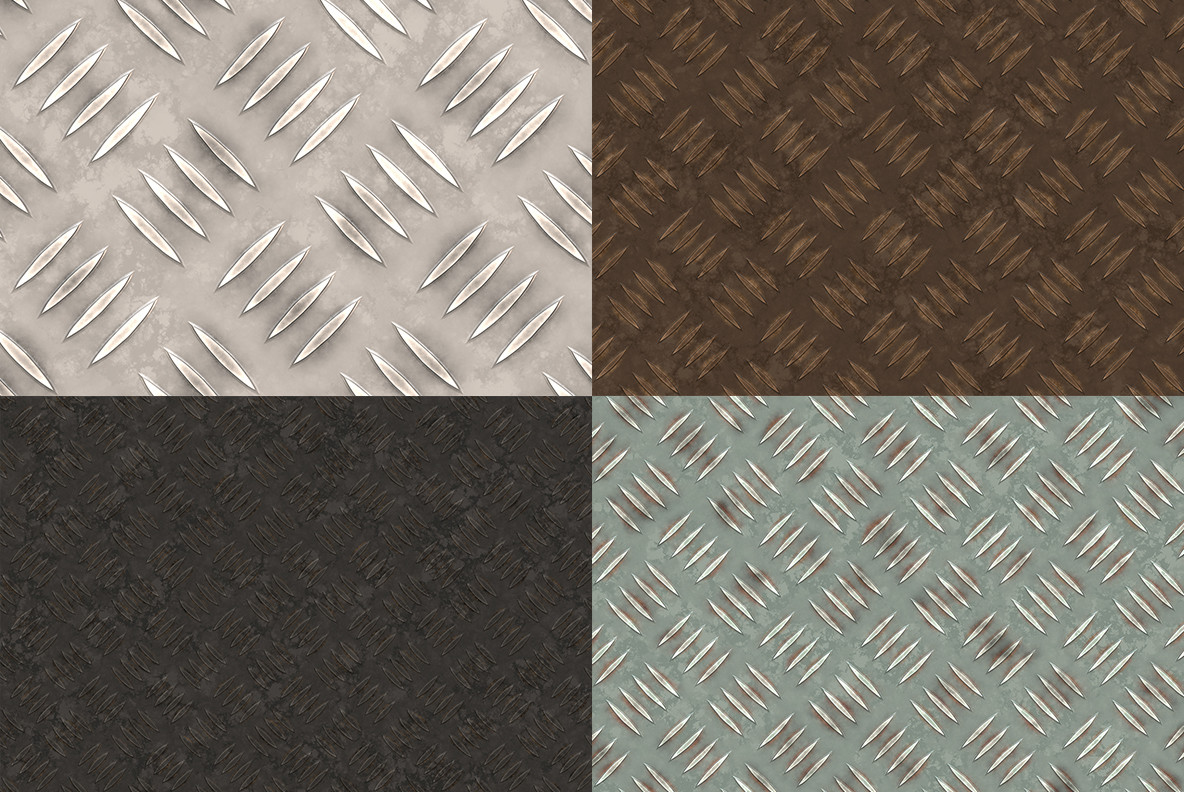ArtStation - 20 Diamond Plate Background Textures | Resources