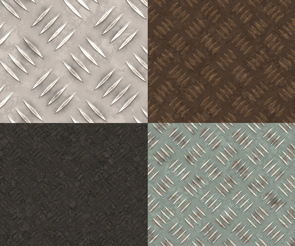 ArtStation - 20 Diamond Plate Background Textures | Resources
