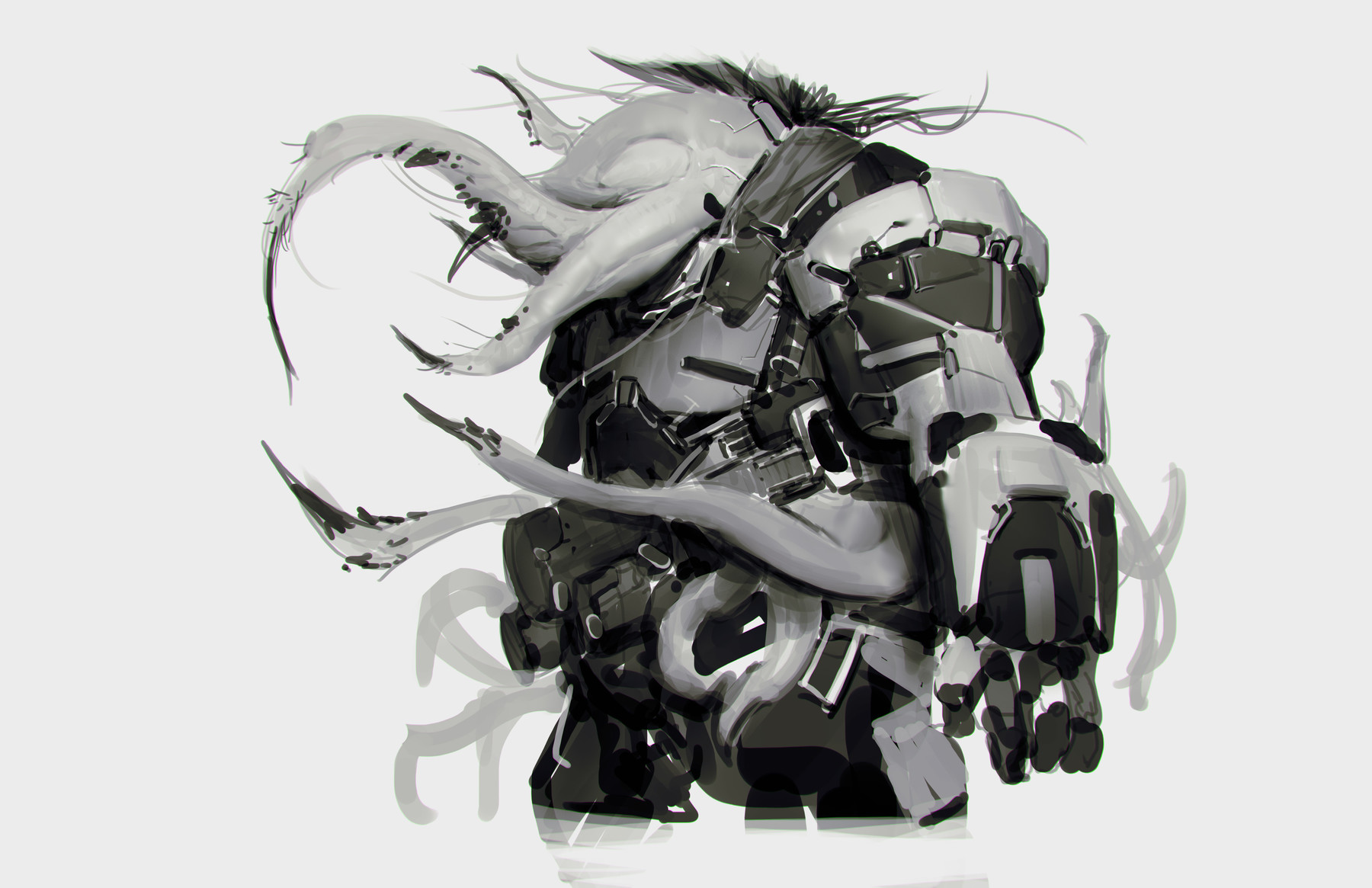 ArtStation - Mutant Mech Sketch | Tutorials