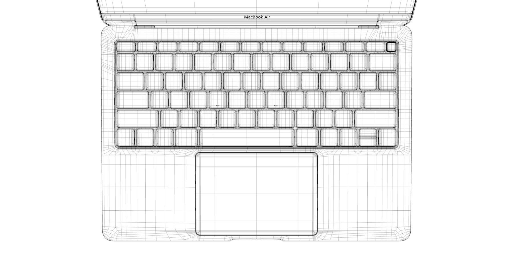 ArtStation - MacBook Air 2018/2019 3D Model | Game Assets