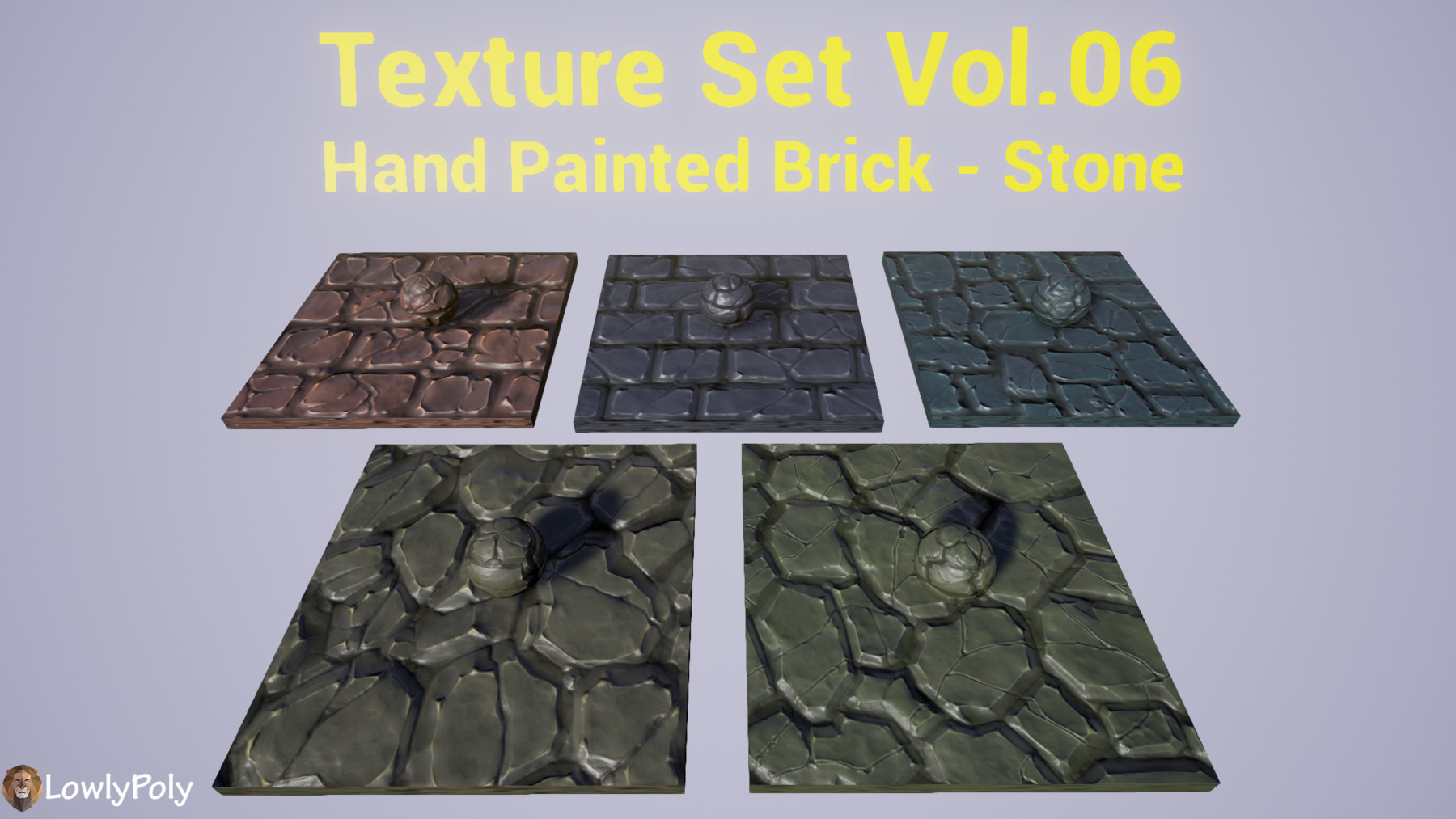 ArtStation - Stone Tile Vol.06 - Hand Painted Texture Pack | Game Assets