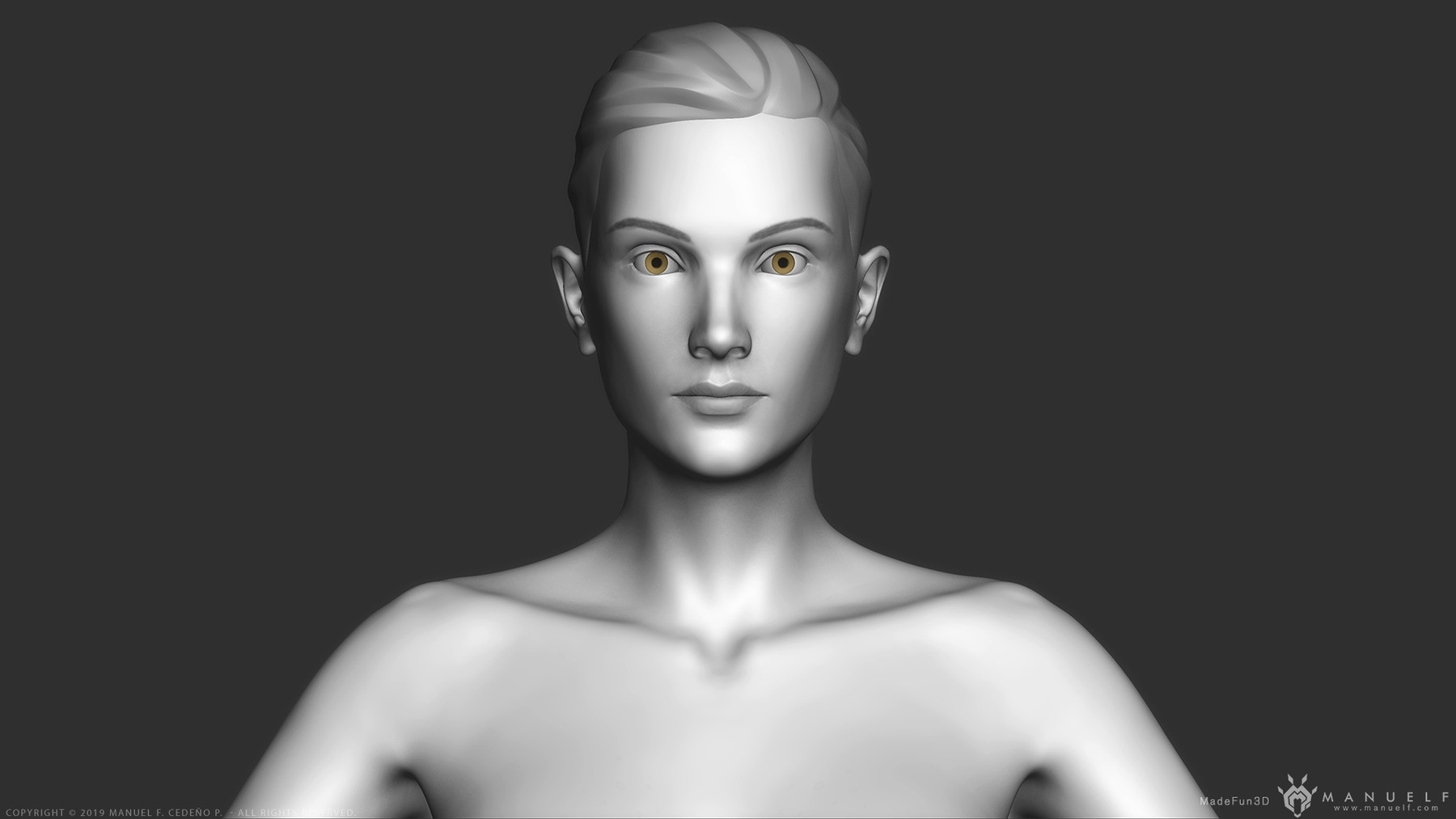 ArtStation - Human Character - Female and Male Basemesh Pack - Woman ...