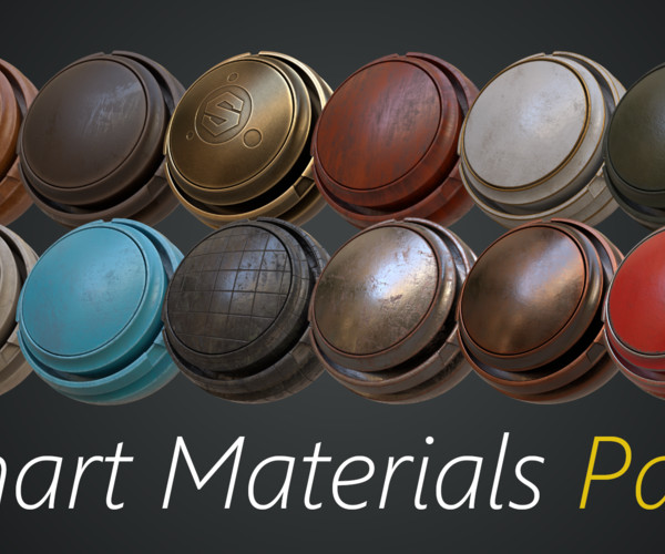 ArtStation - 12 Smart Materials Pack | Game Assets