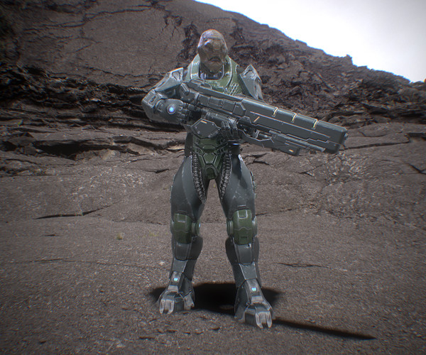 ArtStation - PBR Customized Soldier Aliens | Game Assets