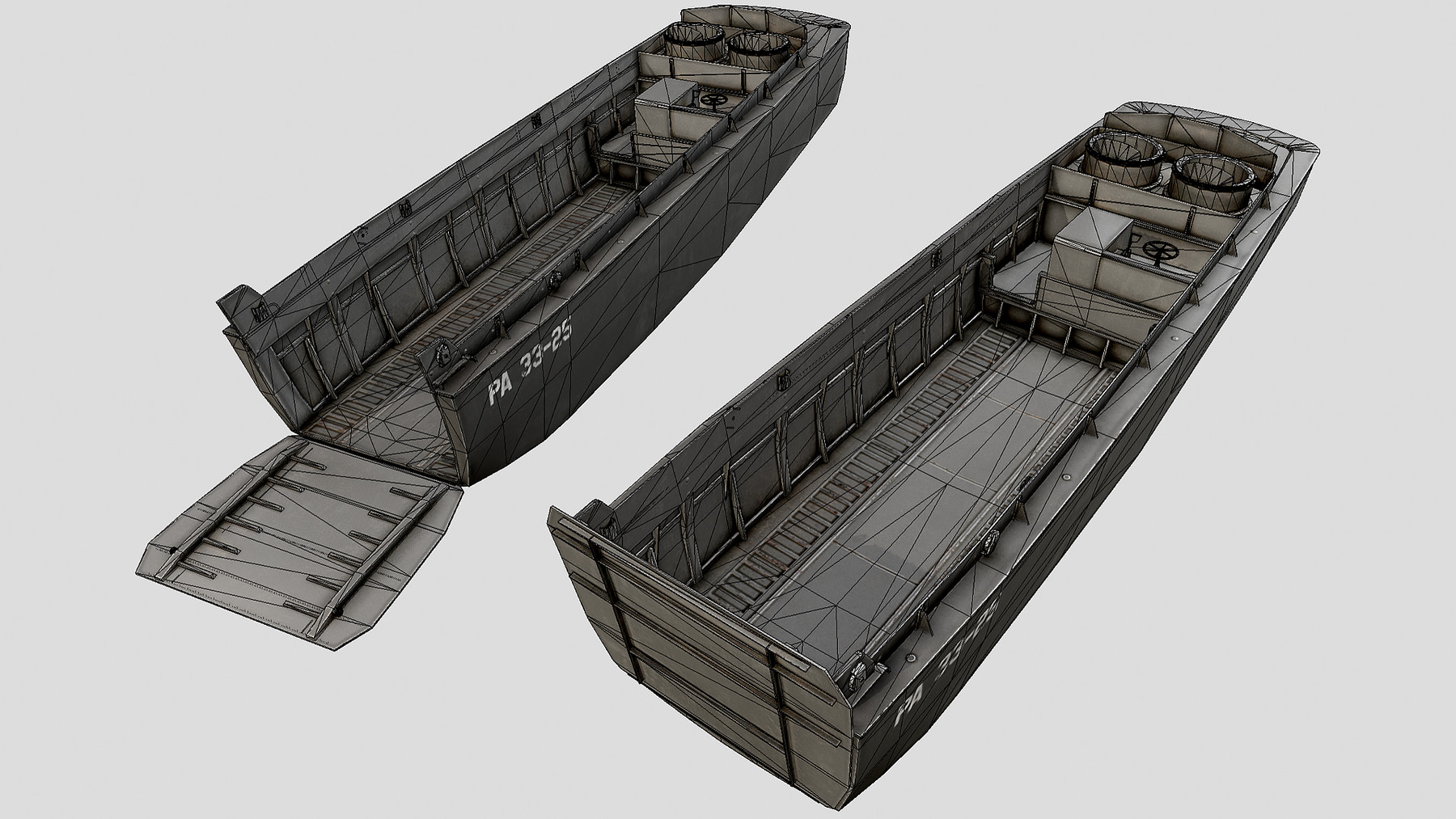 ArtStation - LCVP Landing Craft PBR | Game Assets