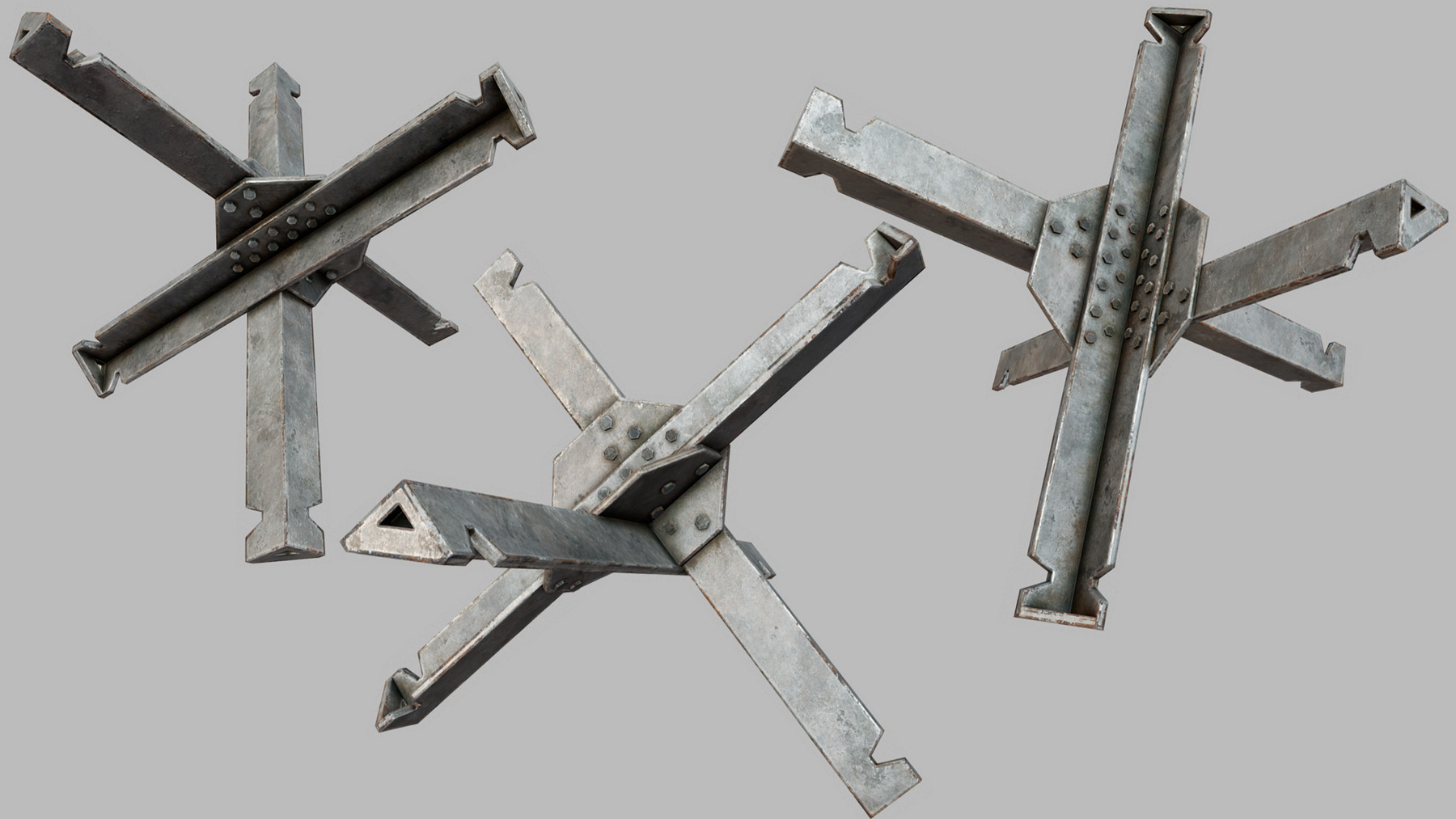 ArtStation - Hedgehog Anti-Tank Obstacle PBR | Game Assets