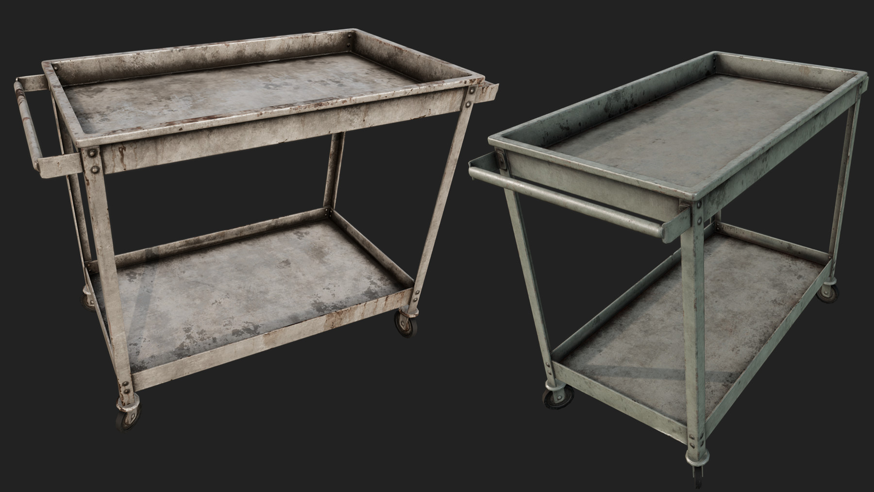 ArtStation - Rusty Push Cart 2 PBR | Resources
