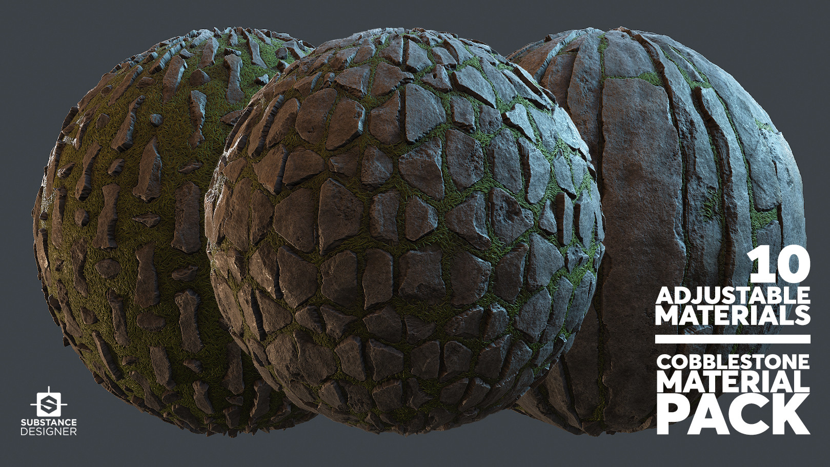 ArtStation - Cobblestone Material Pack | Game Assets