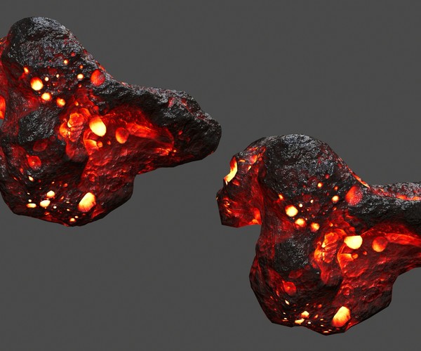 ArtStation - fire asteroid | Game Assets