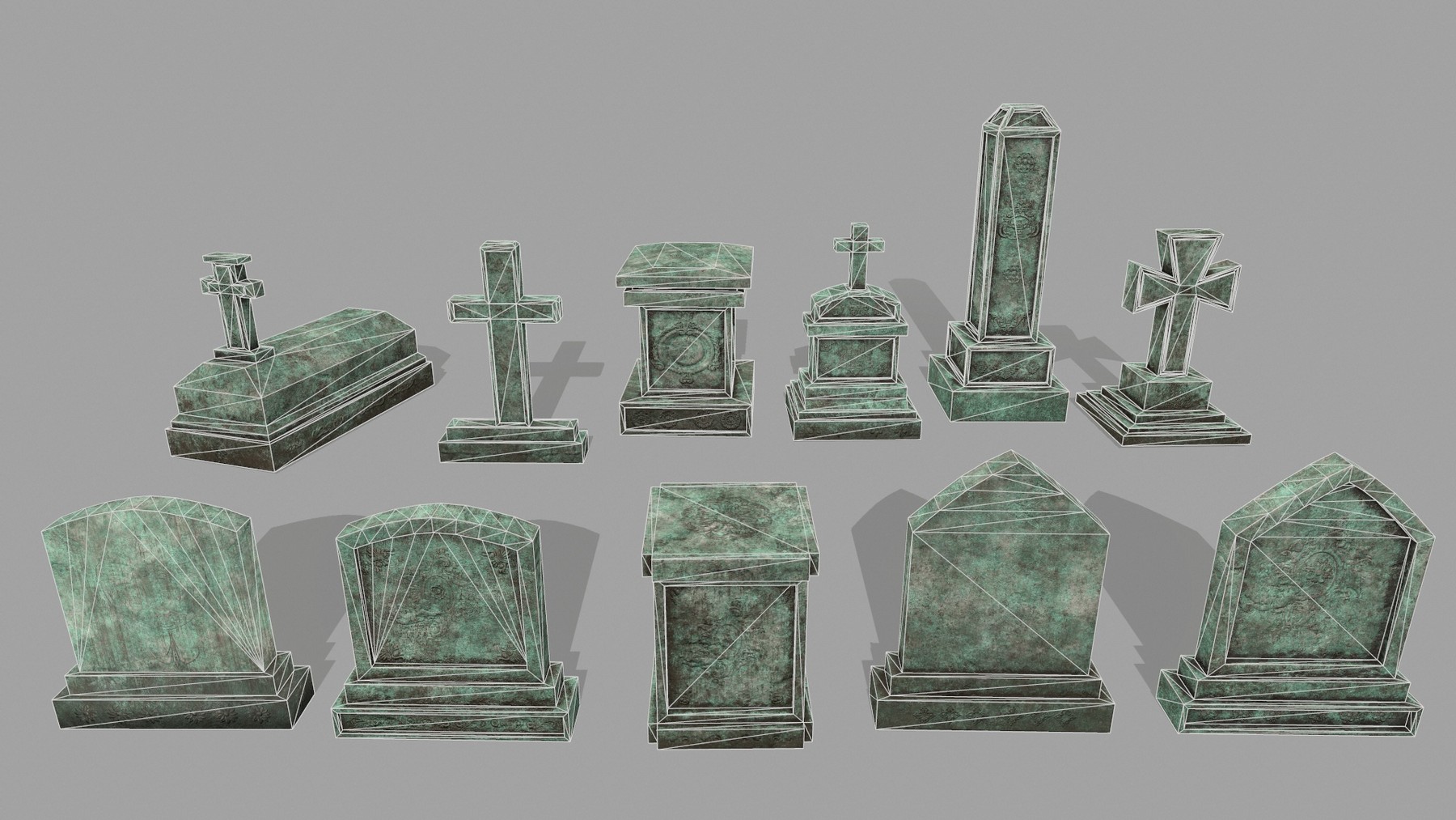 ArtStation - Tombstone_Set | Resources