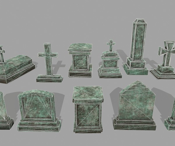 ArtStation - Tombstone_Set | Resources